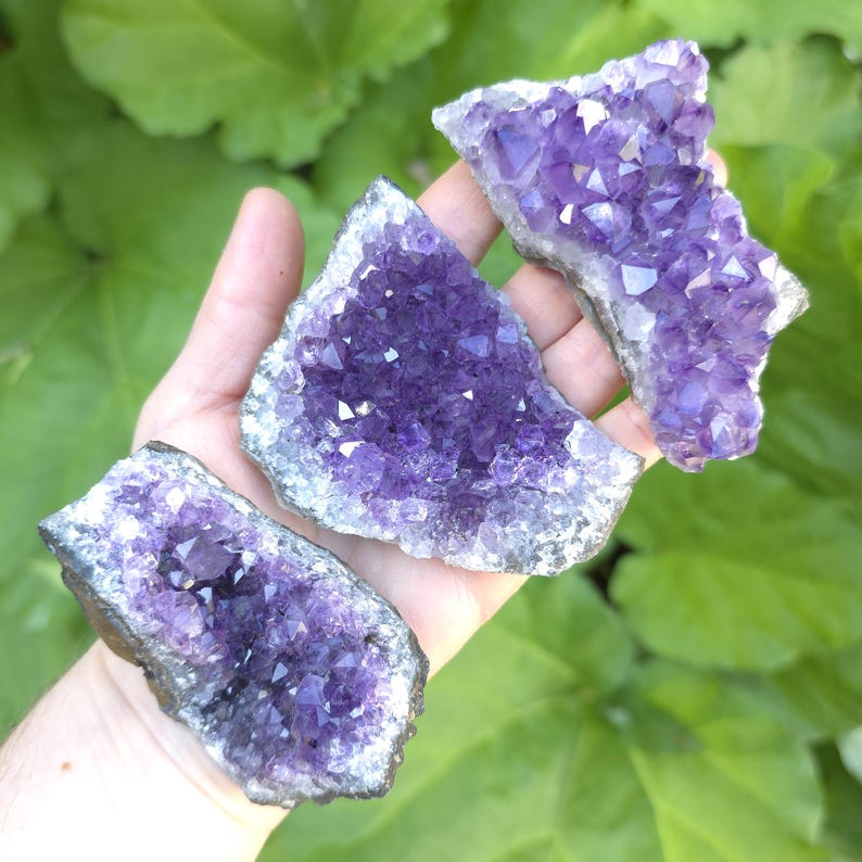 Raw Amethyst Cluster: Natural Crystal Specimen, Home Decor - Etsy
