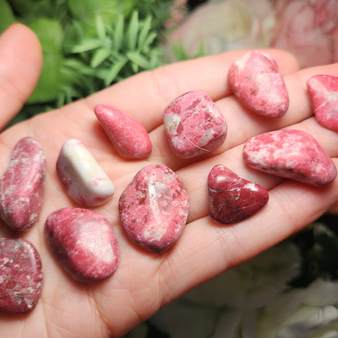 Thulite Crystal - Thulite Stone - Pink Thulite - Thulite Tumble ...