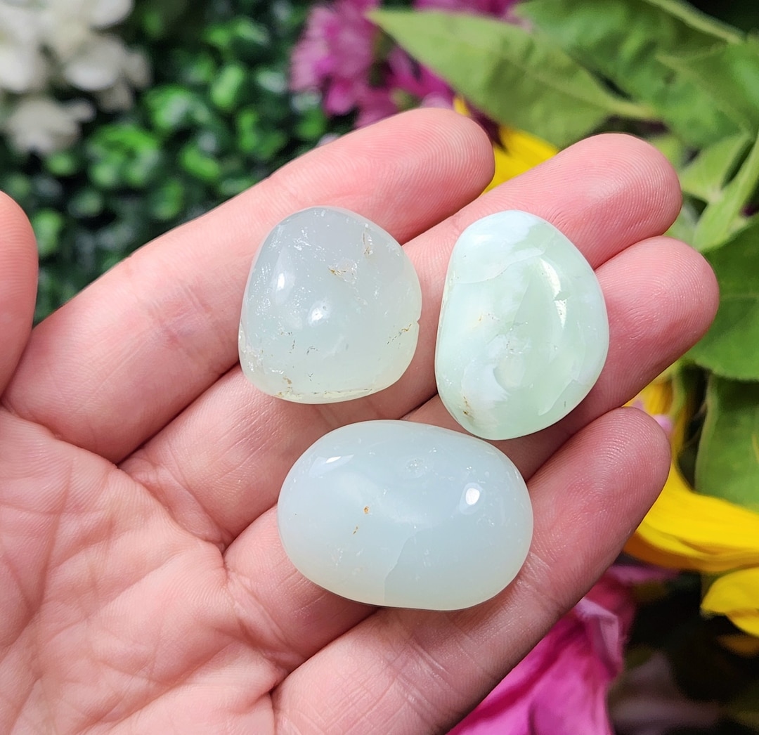 Mint Jade Stone - Tumbled Jade - Jade Crystal - Jade Tumbled Stone ...