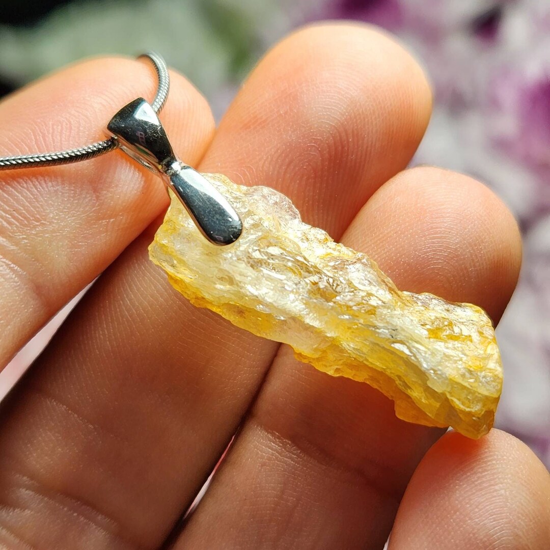 Golden Phenacite Pendant / Phenakite / Synergy 12 / Phenacite - Etsy