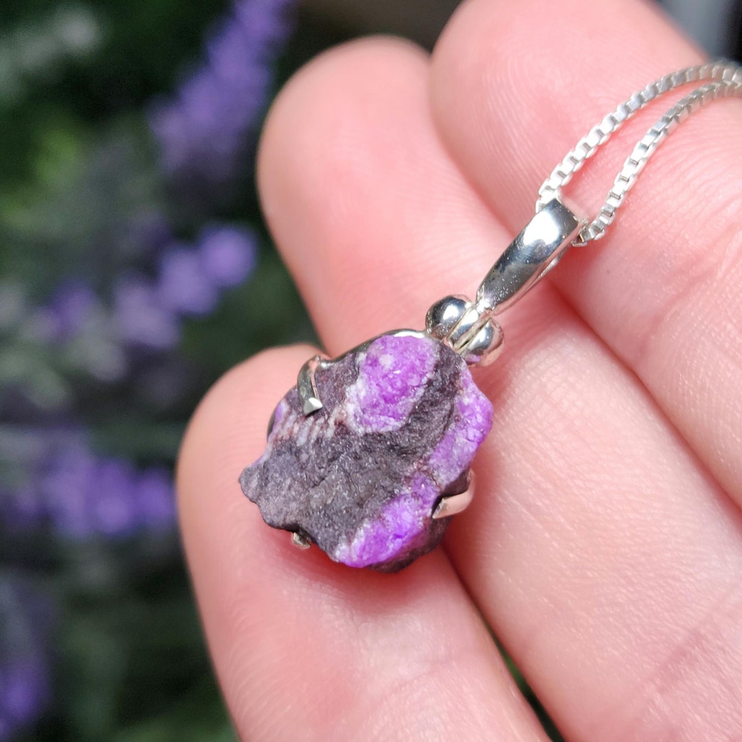 Gel Sugilite Pendant - Sugilite Necklace - Sugilite Jewelry - Sugilite ...