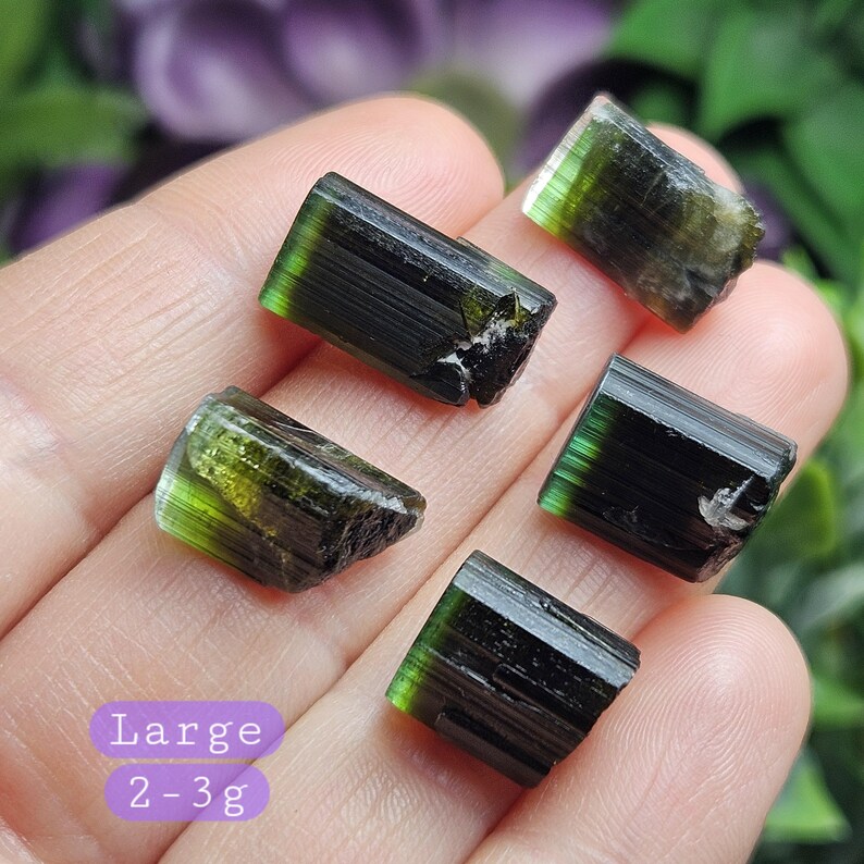 Bicolor Green Tourmaline Crystal - BI COLOR Tourmaline - Bicolor ...