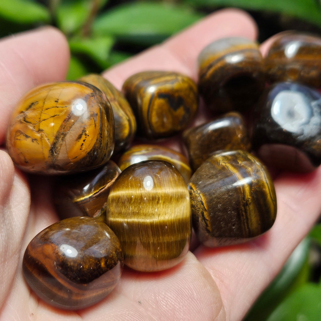 Tiger Iron / Tiger Iron Stone / Tigers Eye / Hematite Crystal / Tumbled ...