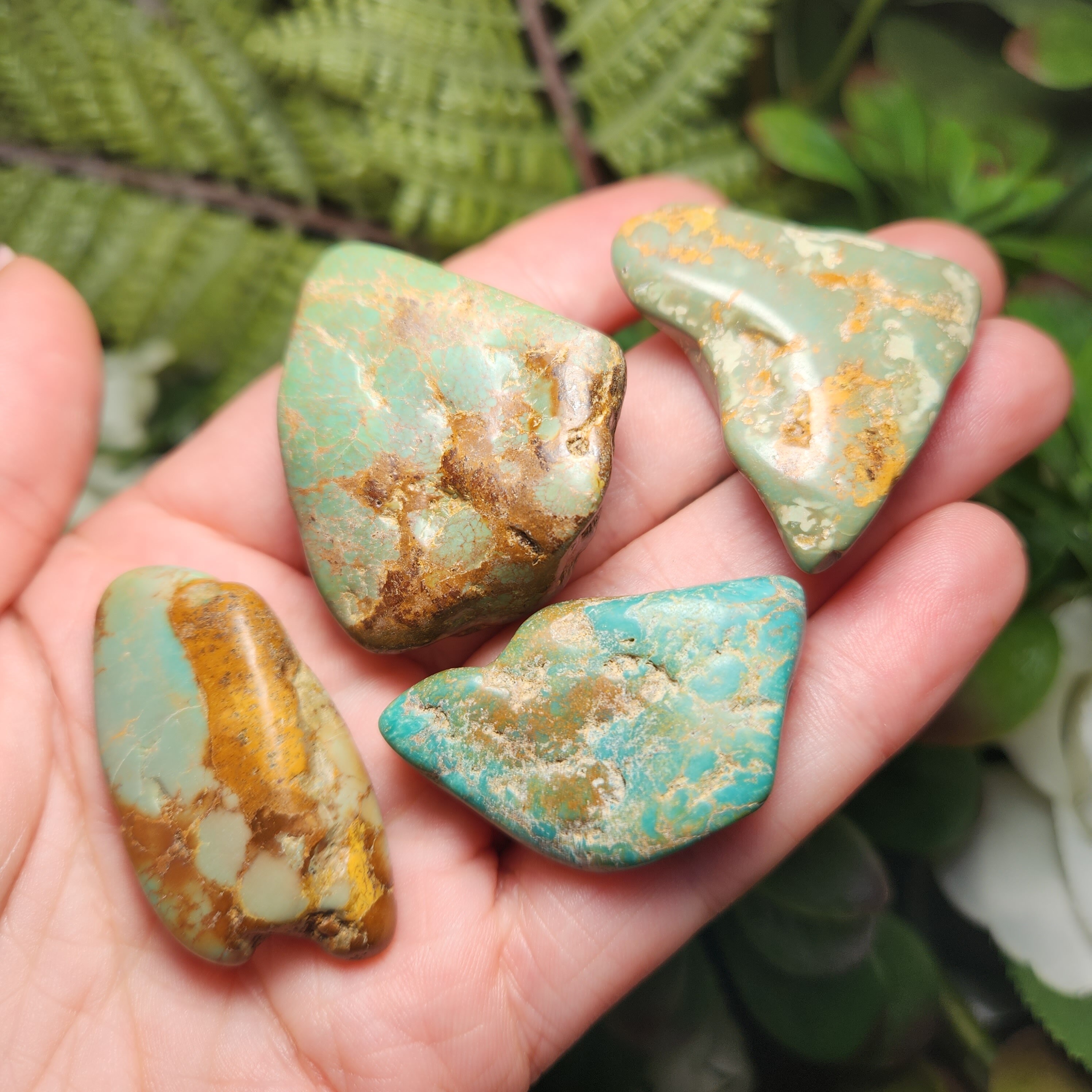 Natural Turquoise Stone - Natural Turquoise - Tumbled Turquoise ...