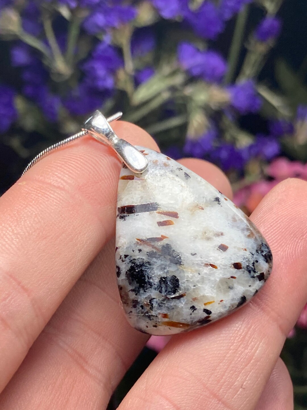 Astrophyllite Pendant - Astrophyllite Necklace - Astrophyllite Jewelry ...