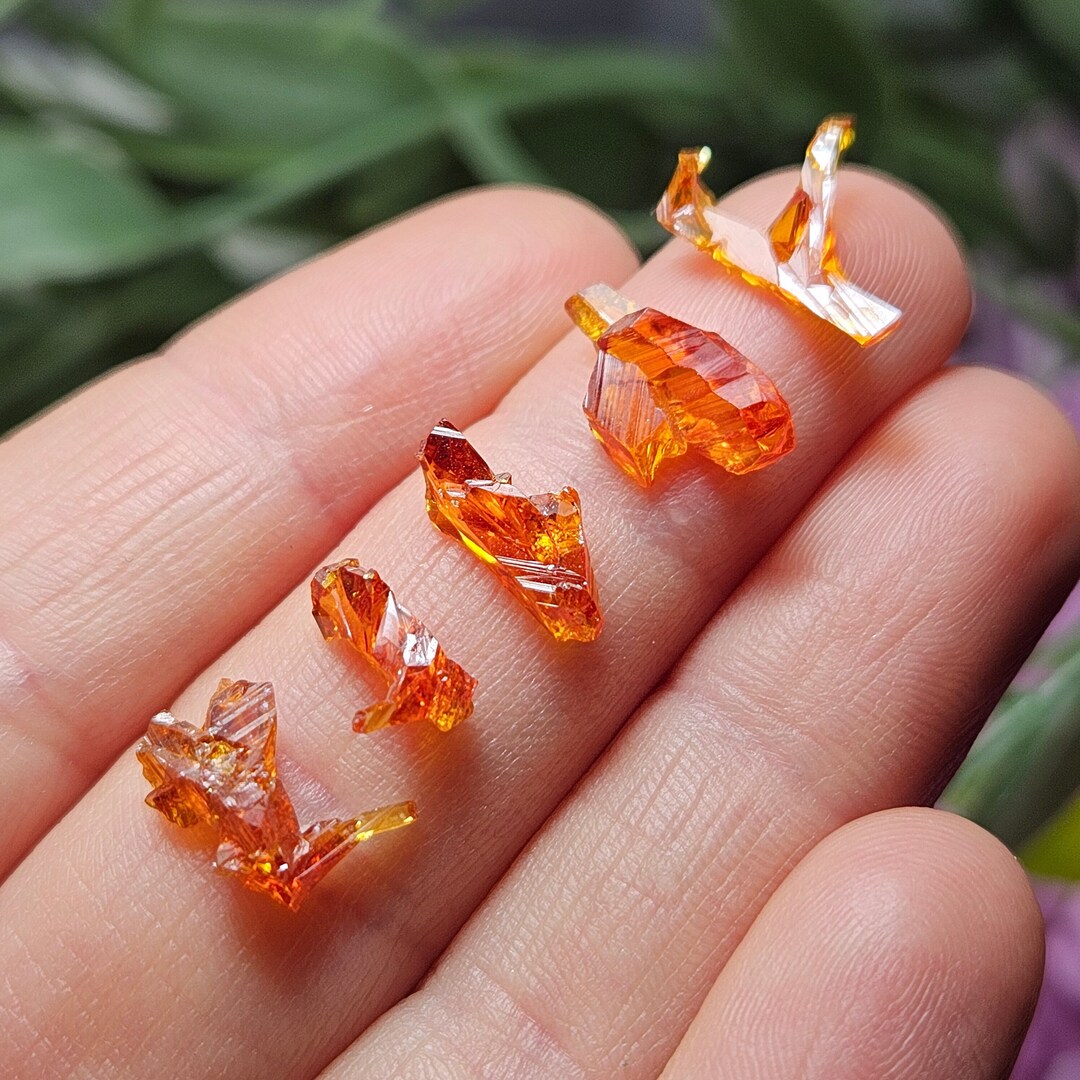 ORANGE Zincite Crystal / RARE Crystal / Zincite Cluster / Polish ...