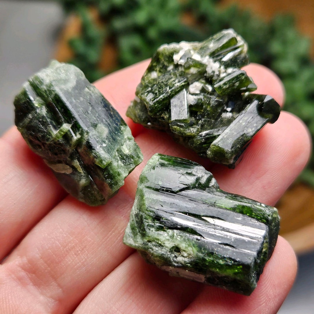 Chrome Diopside Diopside Crystal Green Diopside Diopside Specimen ...