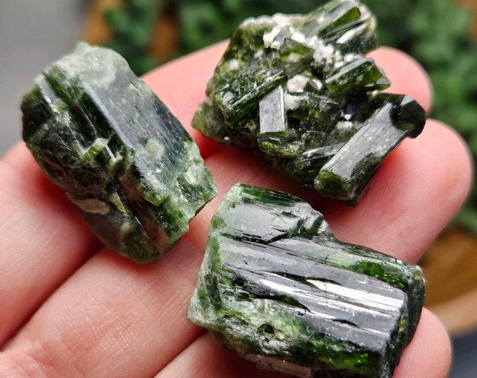 Chrome Diopside / Diopside Crystal / Green Diopside / Diopside Specimen ...