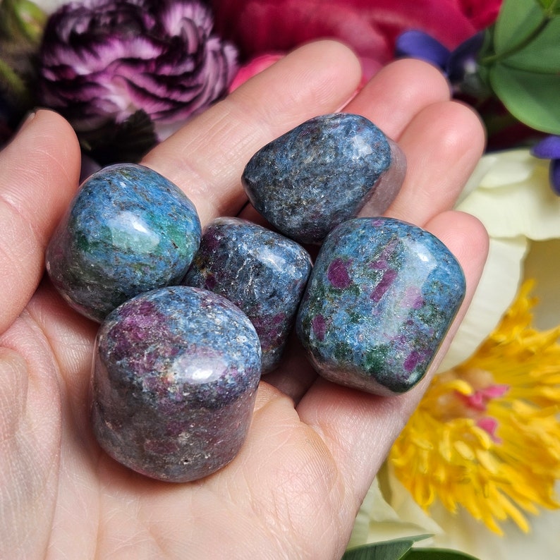 Ruby & Kyanite Tumbled Crystal Specimen - Ruby Crystal - Kyanite ...