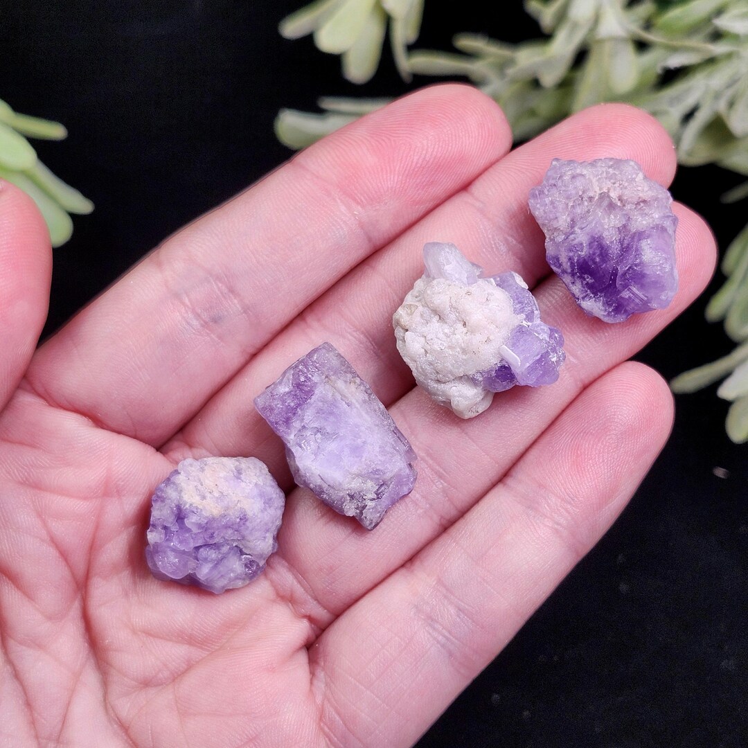 Purple Apatite Cluster: Lilac Crystal Specimen From Pakistan - Etsy