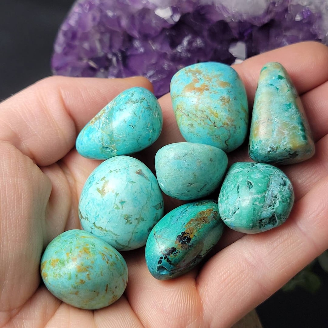 Chrysocolla Crystal - Tumbled Chrysocolla - Polished Chrysocolla ...