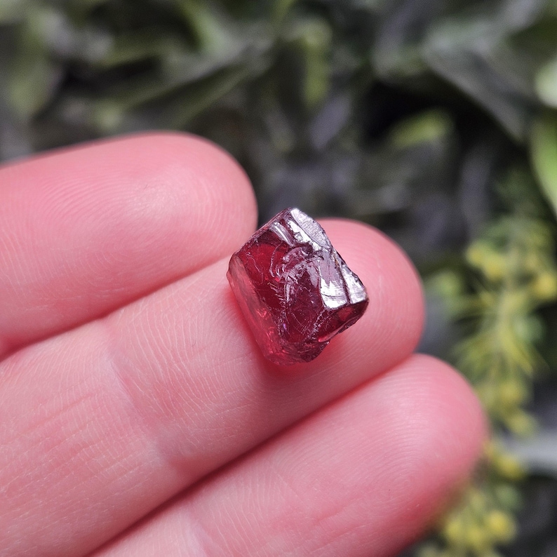 Red Tanzanian Garnet - Raw Garnet Crystal - Garnet Tanzania - Garnet ...