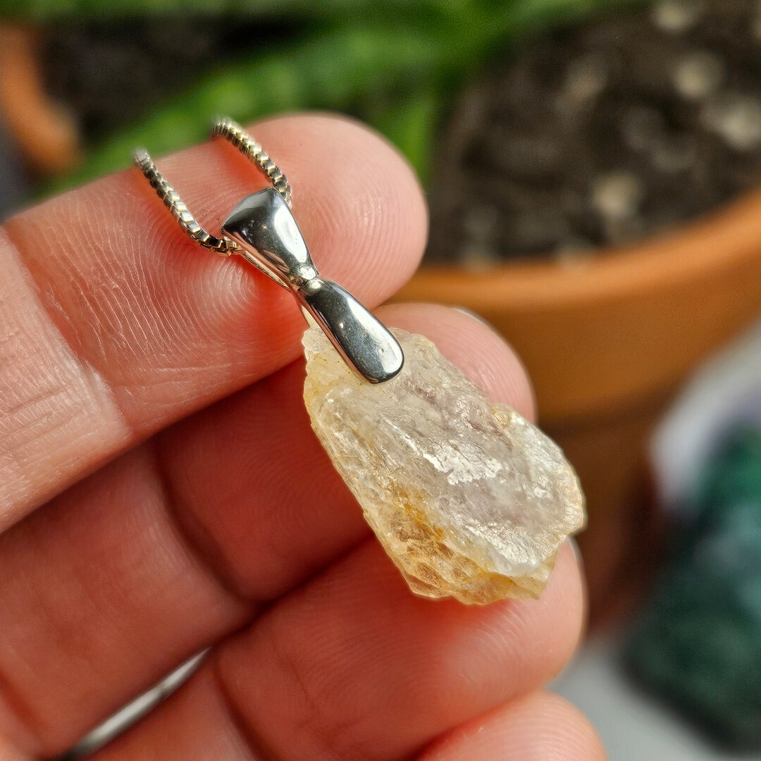 Golden Phenacite Pendant / Phenacite Phenakite / Phenacite Crystal ...