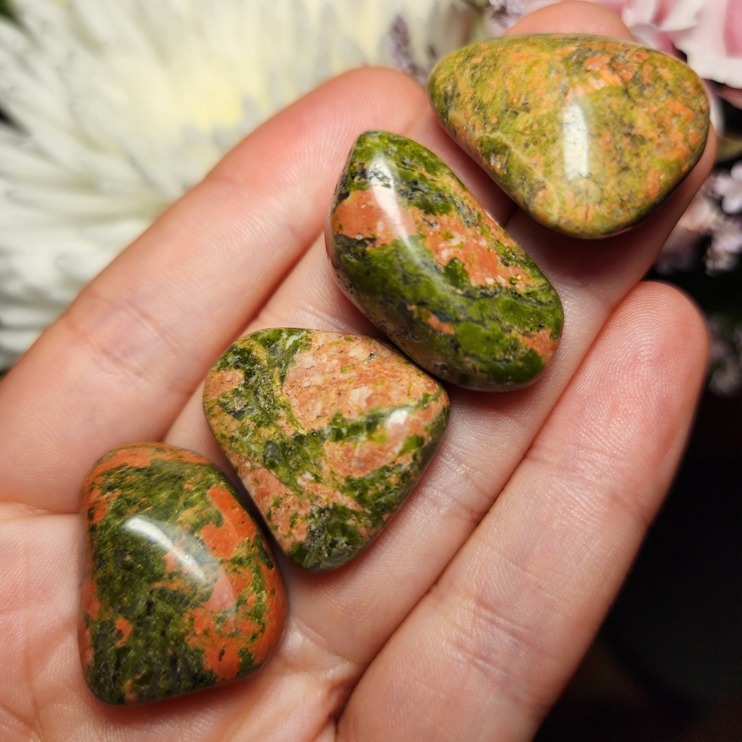 Unakite Crystal Tumbled Unakite Polished Unakite Unakite Stone Natural ...
