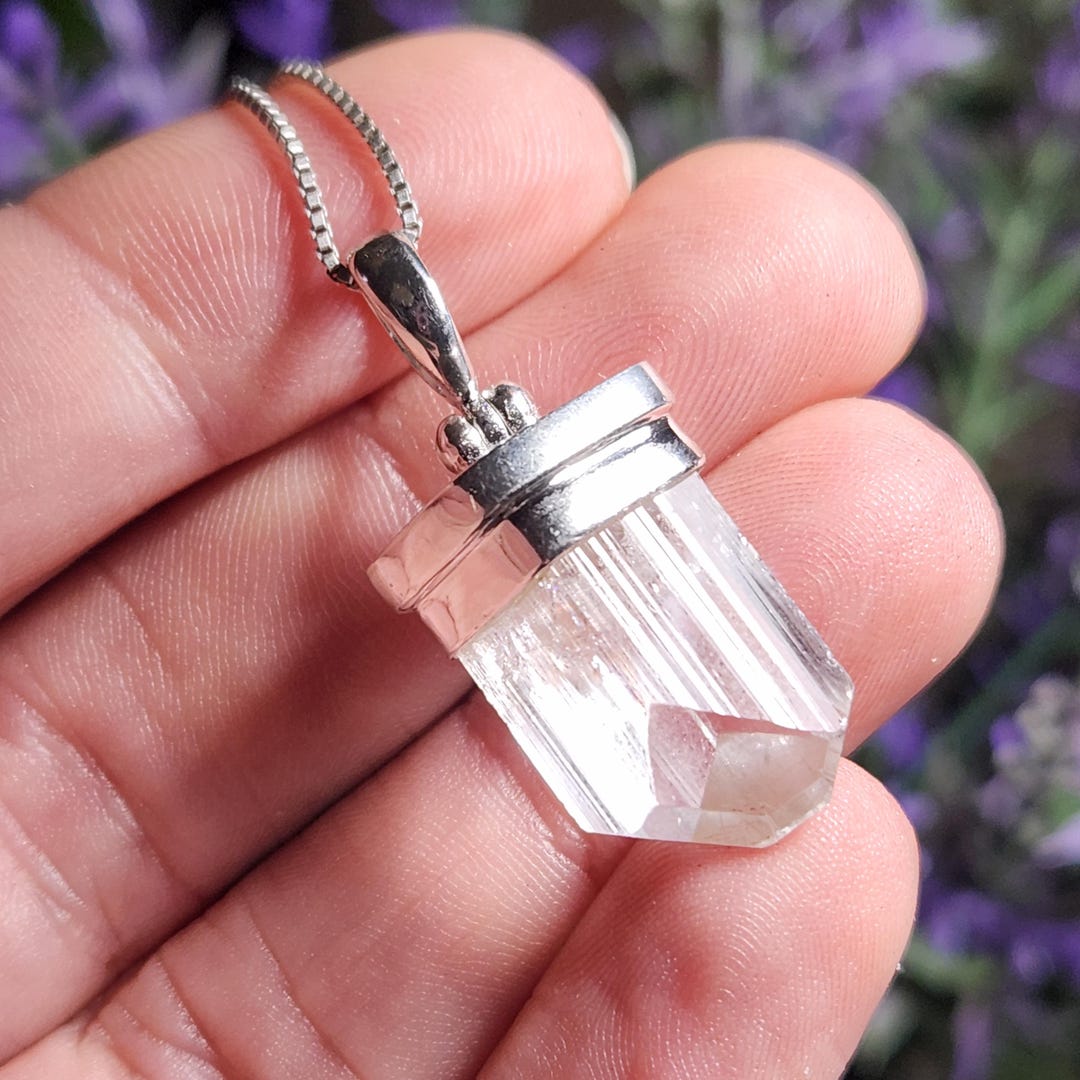Danburite Pendant - Danburite Crystal - Danburite Necklace - Danburite Jewelry - Synergy 12 ...