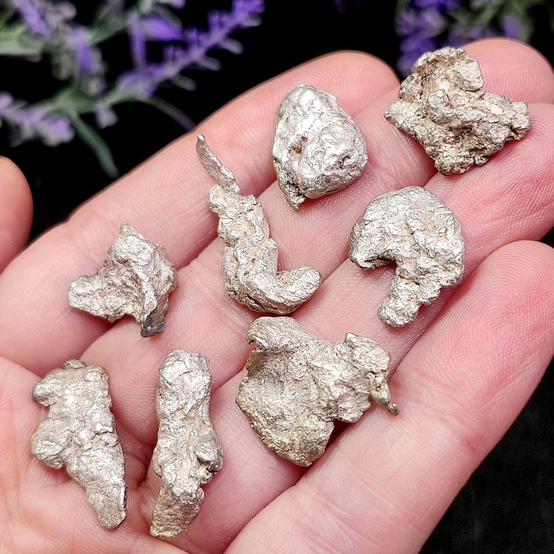 Native Silver Nuggets - Etsy