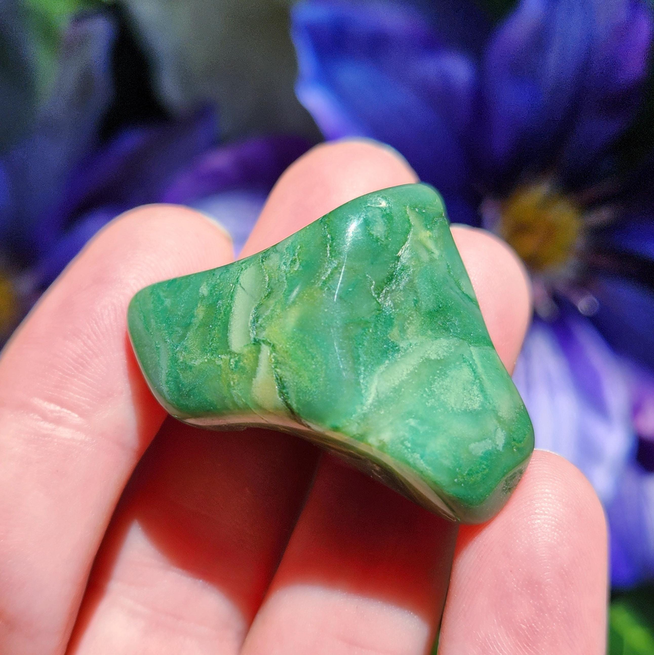 African Jade Specimen: Polished Green Jade Tumbled Stone - Etsy