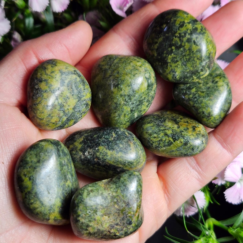 Green Jade Crystal - Jade - Nephrite Jade - Jade Tumble Stone - Tumbled ...