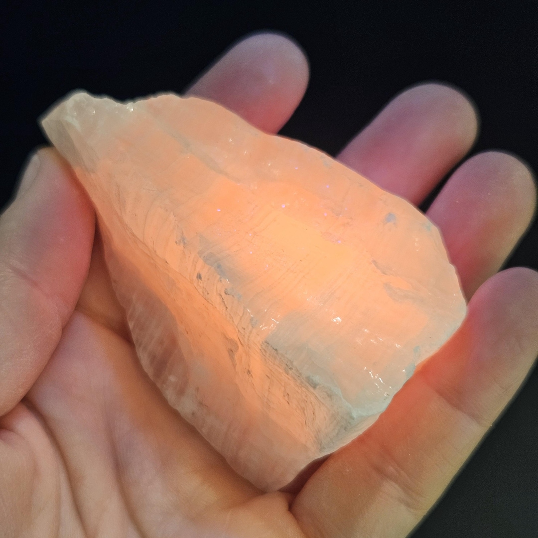 Raw Pink Calcite Crystal Specimen: UV Reactive - Etsy