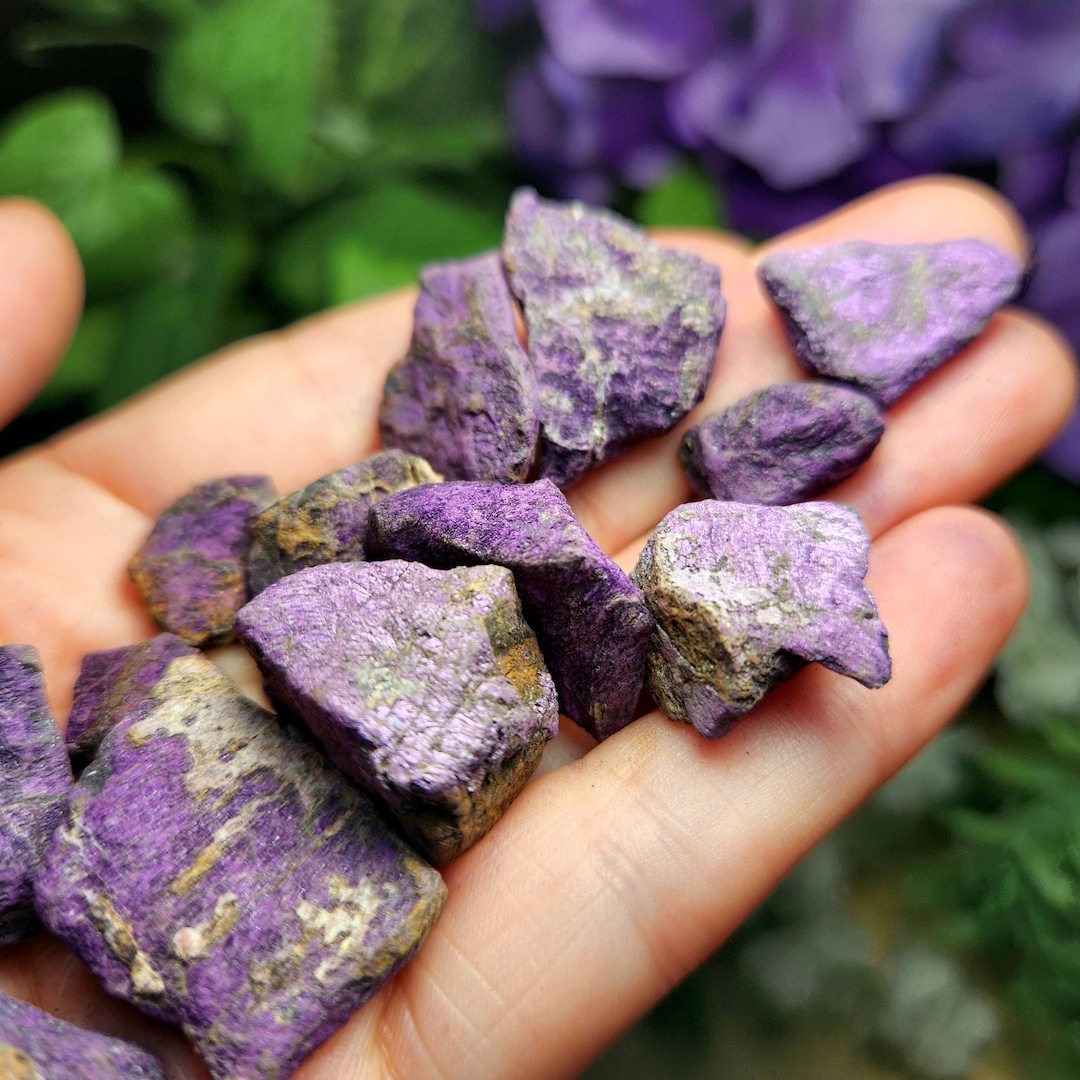 Raw Purpurite Crystal Specimen, Natural Purpurite Stone - Etsy