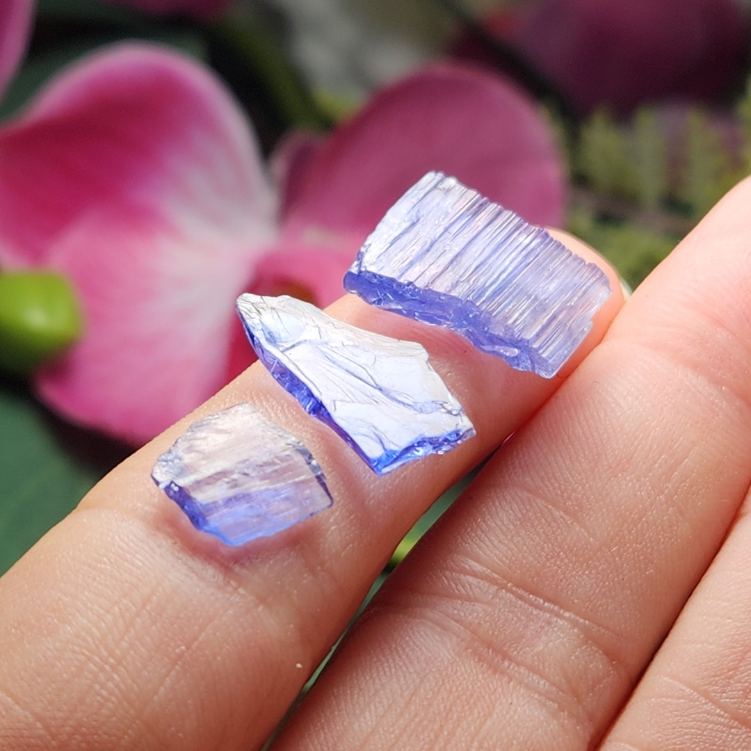 Tanzanite Crystal / Crystal Slice / Raw Tanzanite / Purple Tanzanite ...