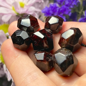 Polished Garnet - Garnet Dodecahedron - Tumbled Garnet - Red Garnet ...