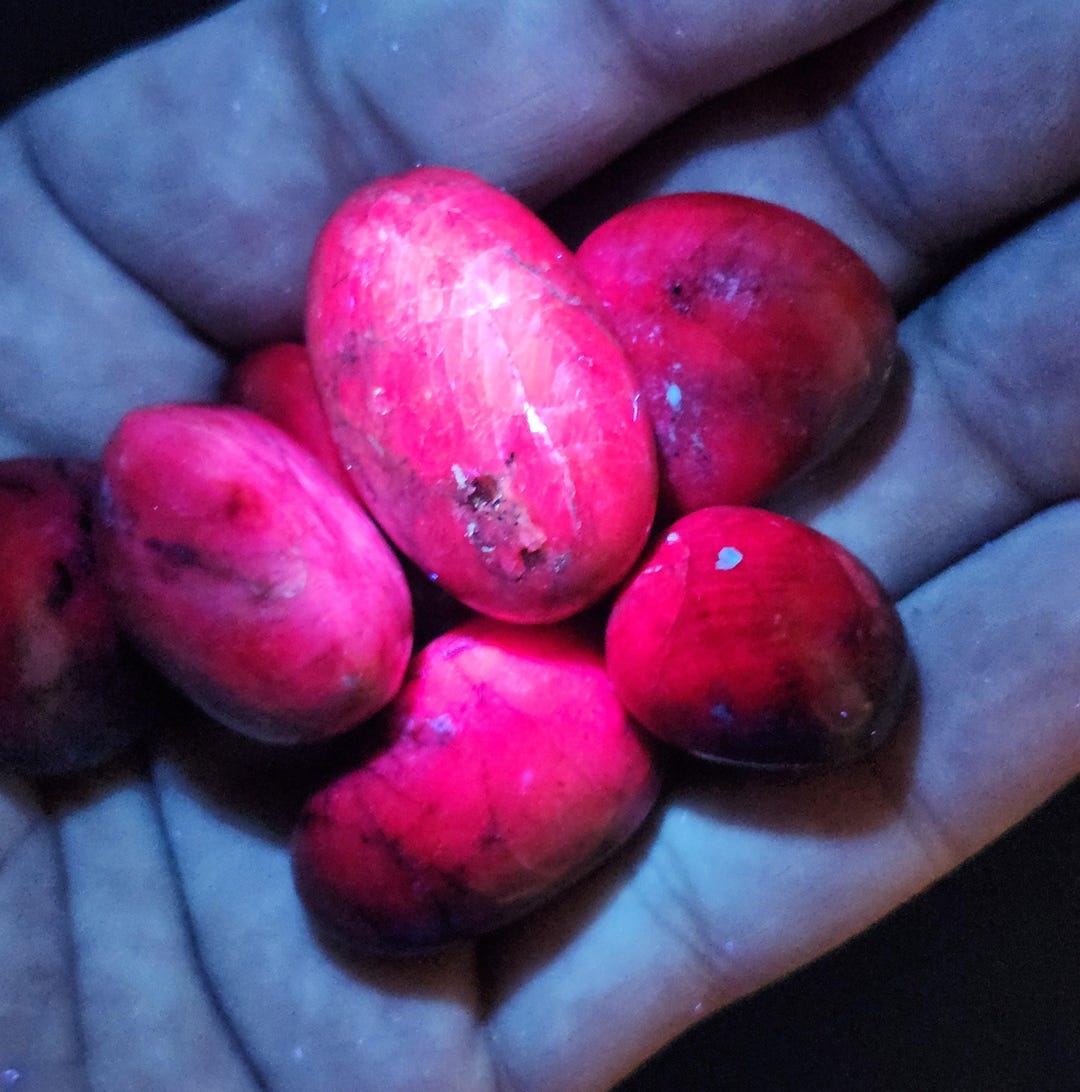 Ruby Tumbled Stone - Ruby Tumbled Crystal - Ruby Stone - Red Ruby ...