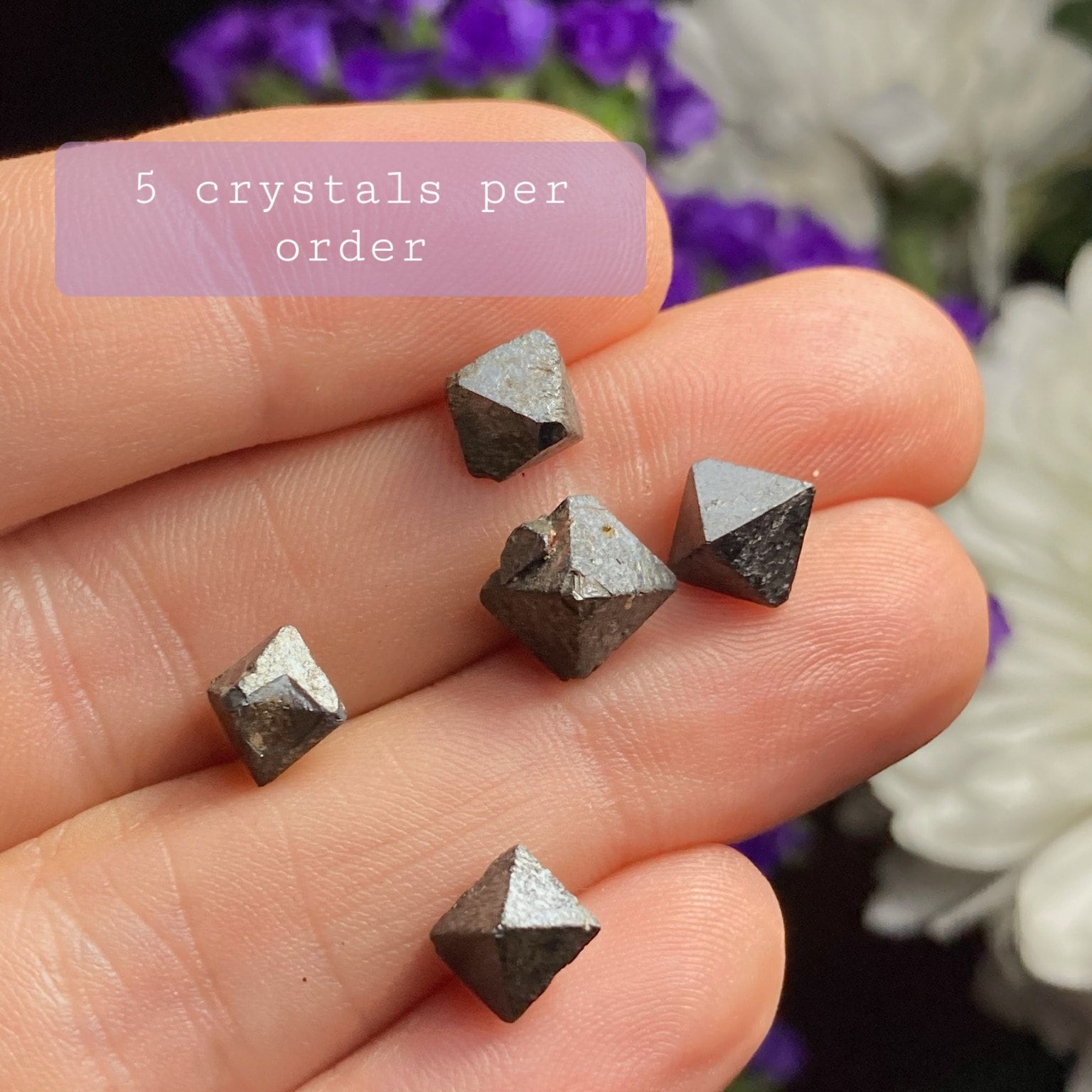 Raw Magnetite Crystals (set of 5) - Magnetite Stones - Etsy