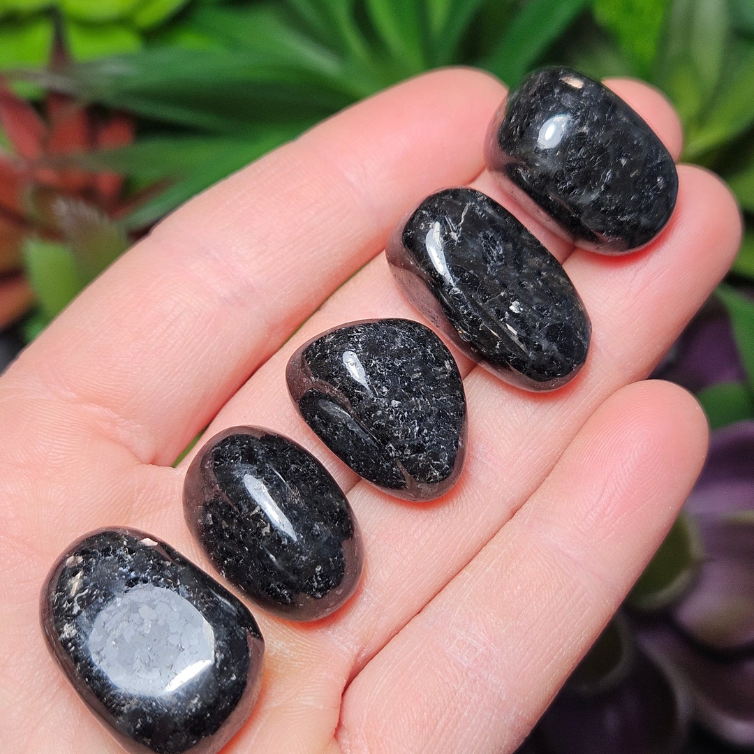 Indian Nuummite Crystal: Tumbled Coppernite Specimen From India - Etsy