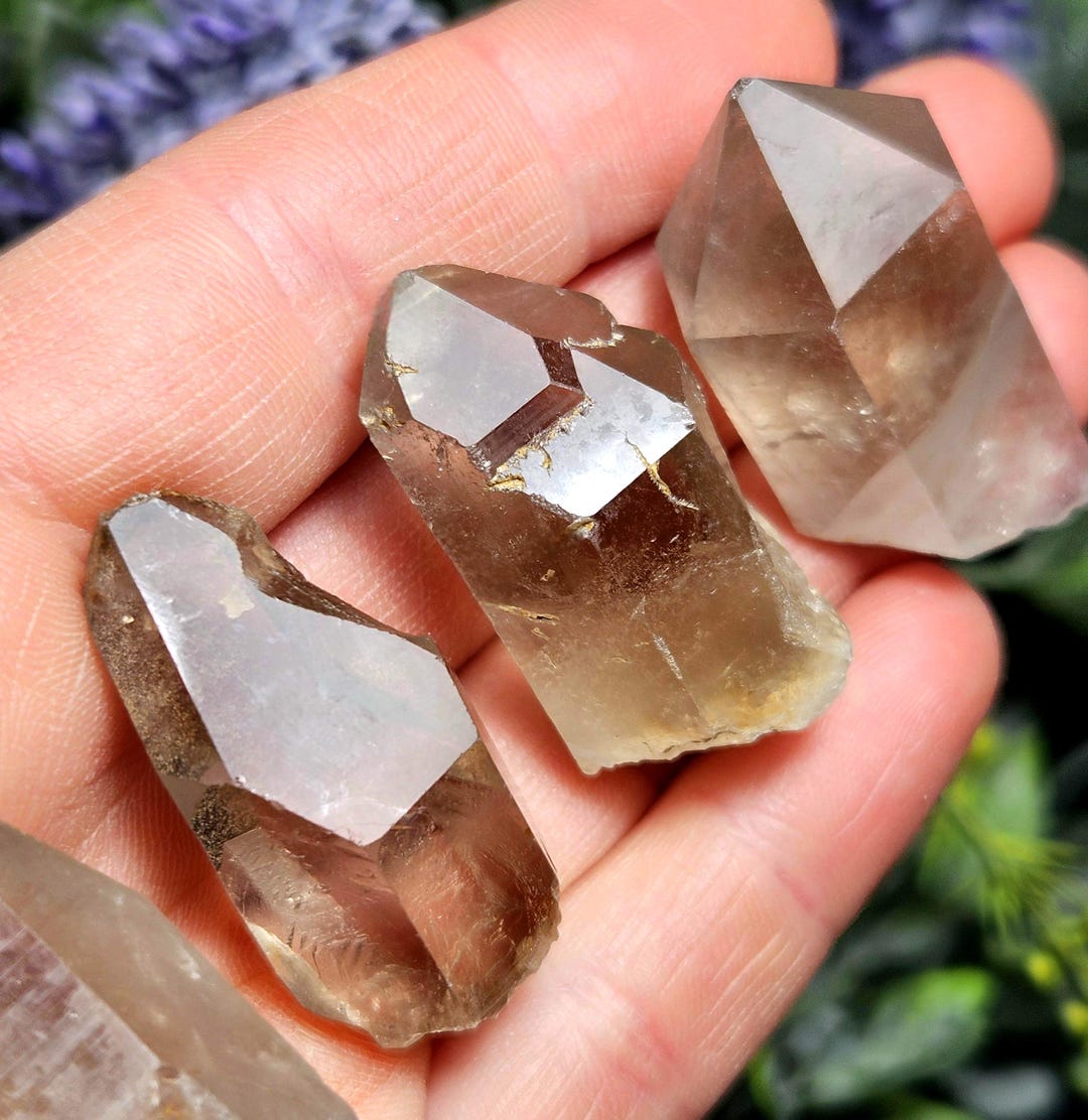 Smoky Quartz Crystal Point, Diamantina Quartz - Raw Striated Quartz ...