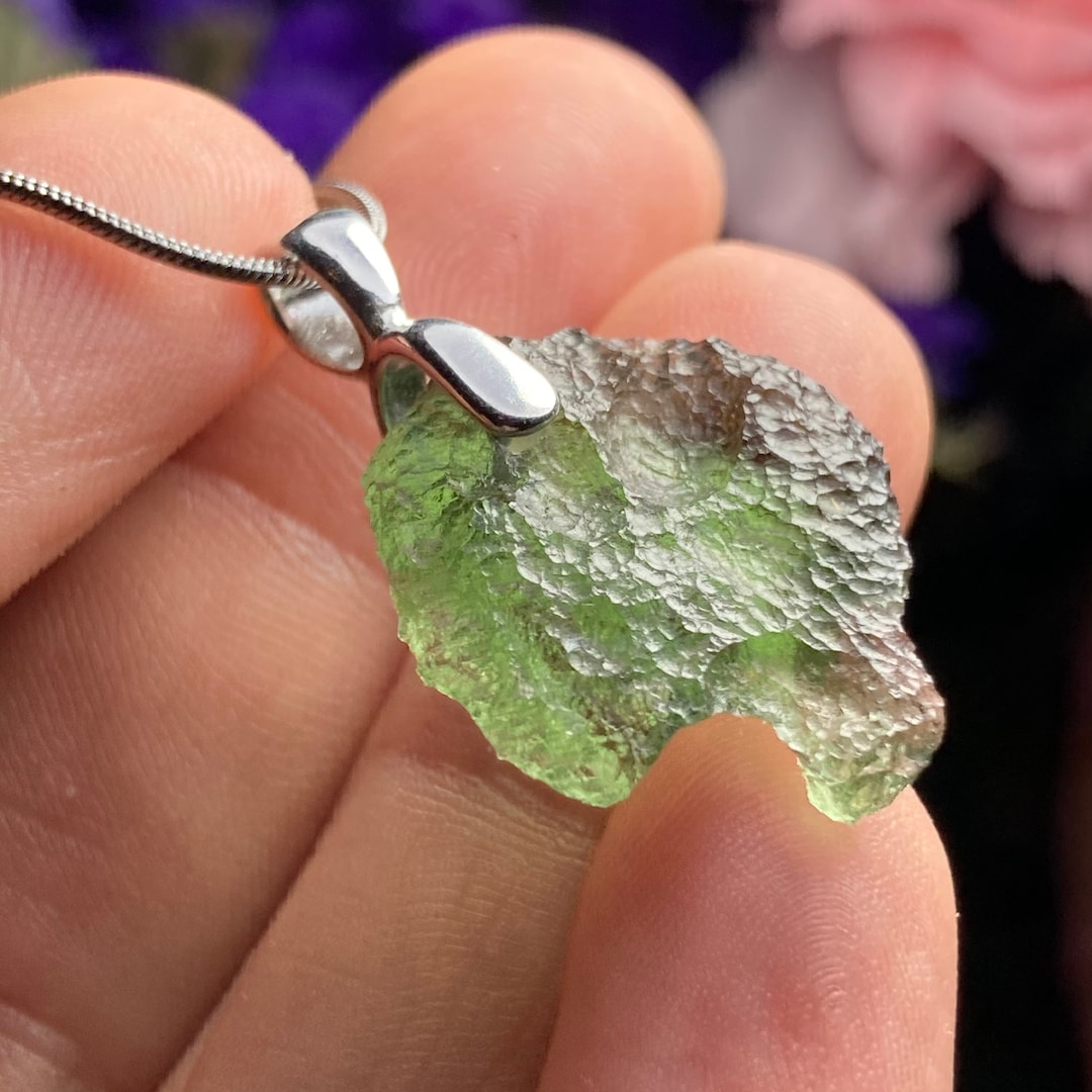 Moldavite Pendant - Moldavite Jewelry - Moldavite Crystal - Moldavite ...
