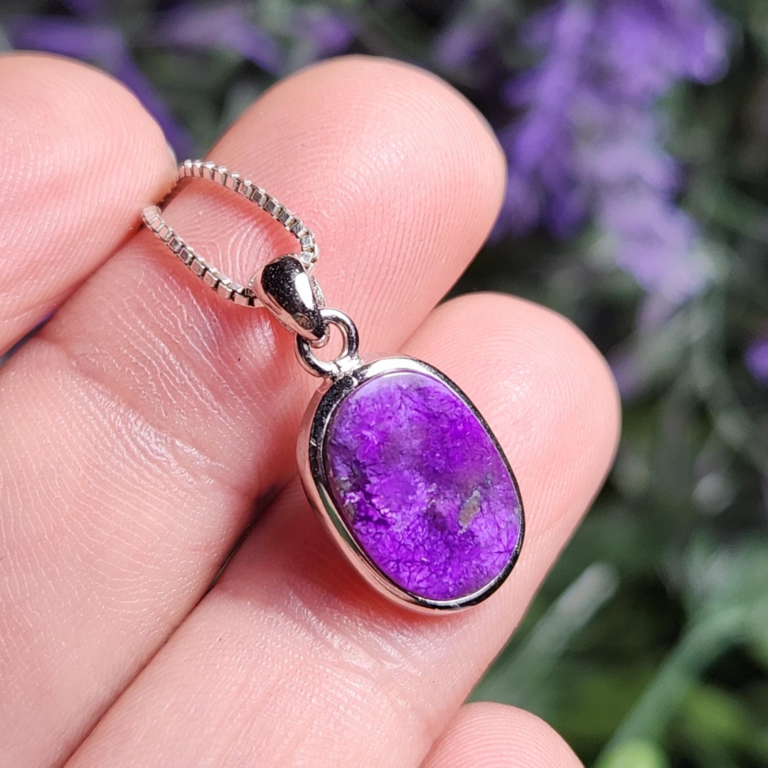 Sugilite Pendant - Sugilite Necklace - Sugilite Jewelry - Sugilite ...