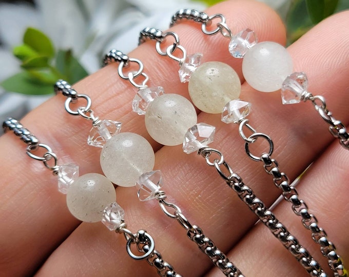 Libyan Desert Glass Bracelet / Libyan Desert Glass Bead / Libyan Glass ...