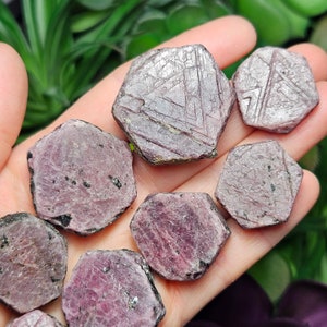 Record Keeper Ruby Crystal Specimen - Etched Geometric Stone - Raw Ruby - Natural Ruby Crystal ...