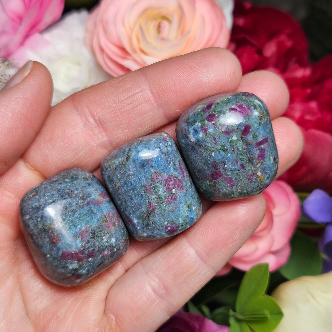 Ruby & Kyanite Tumbled Crystal Specimen - Ruby Crystal - Kyanite ...