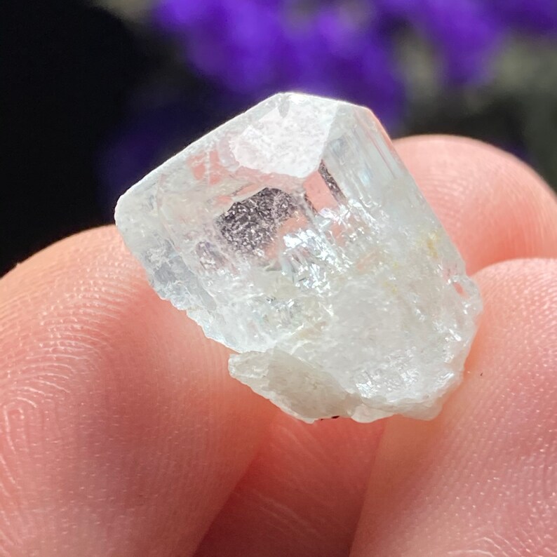 Etched White Topaz Crystal Specimen: Raw Brazilian Gemstone - Etsy