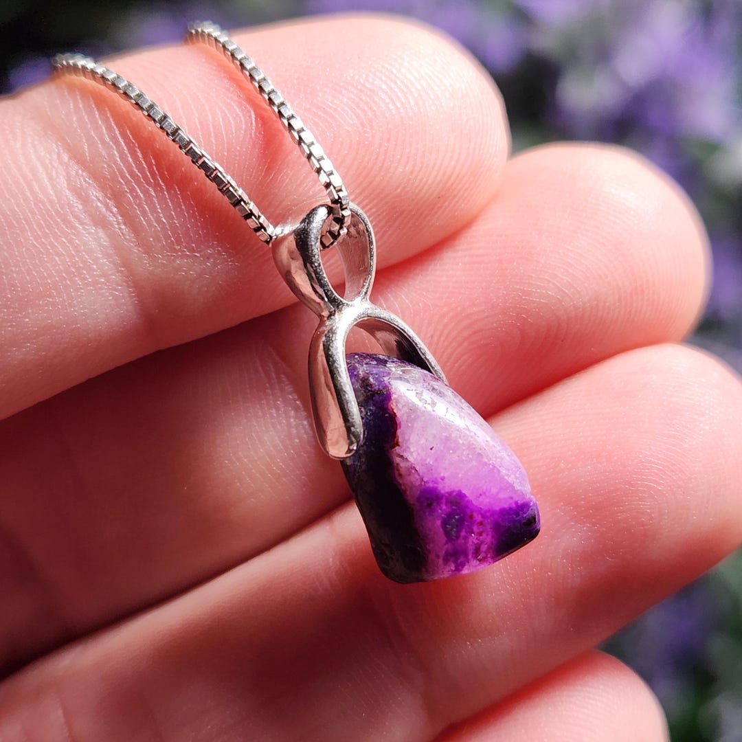 Gel Sugilite Pendant - Sugilite Necklace - Sugilite Jewelry - Sugilite ...