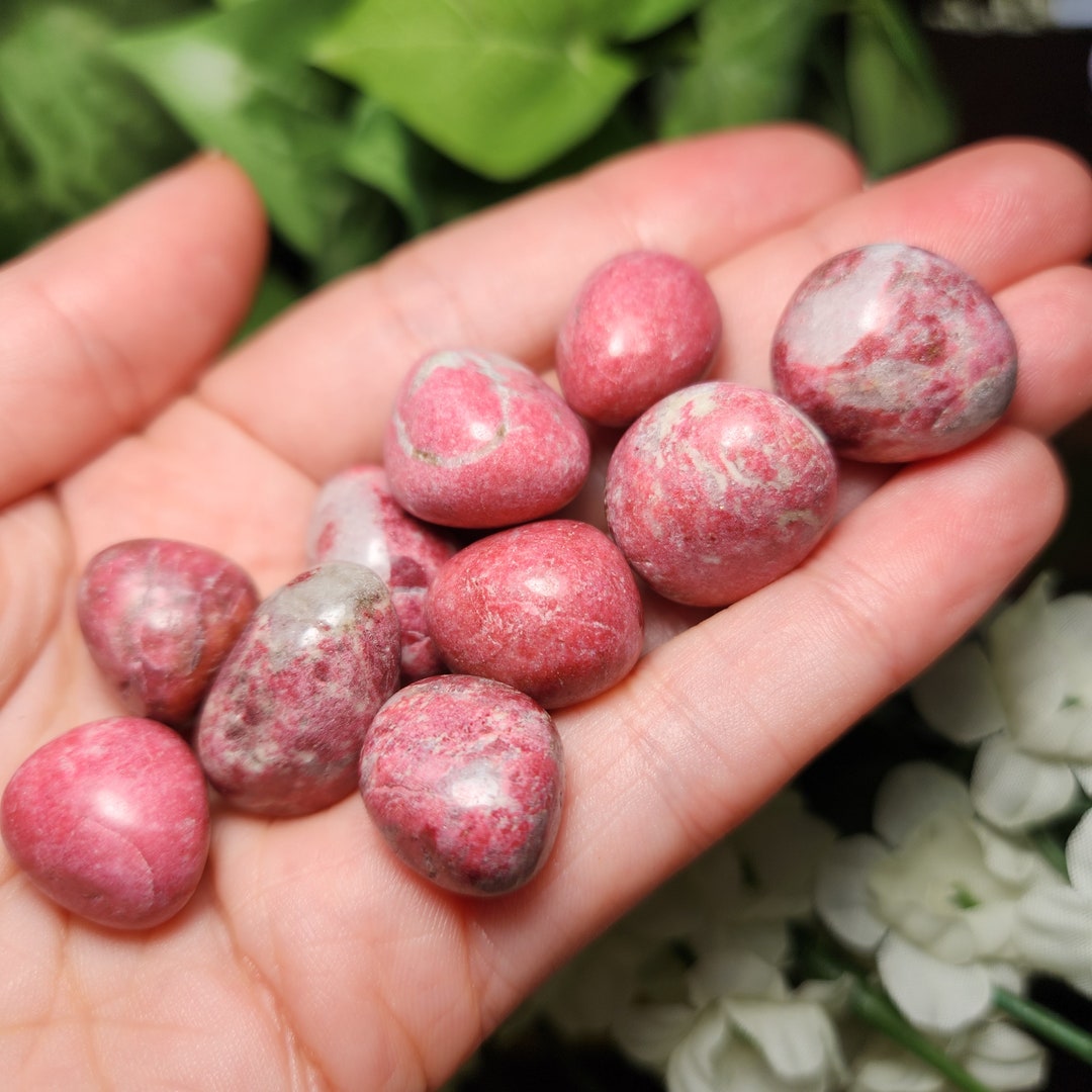 Thulite Crystal - Thulite Stone - Pink Thulite - Thulite Tumble ...
