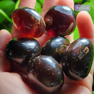 Blue Amber Specimen: UV Reactive Tumbled Stone, Polished Amber - Etsy