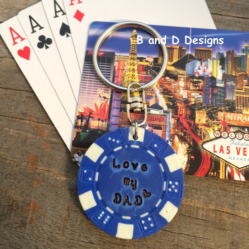 Poker Chip Keychain - Etsy