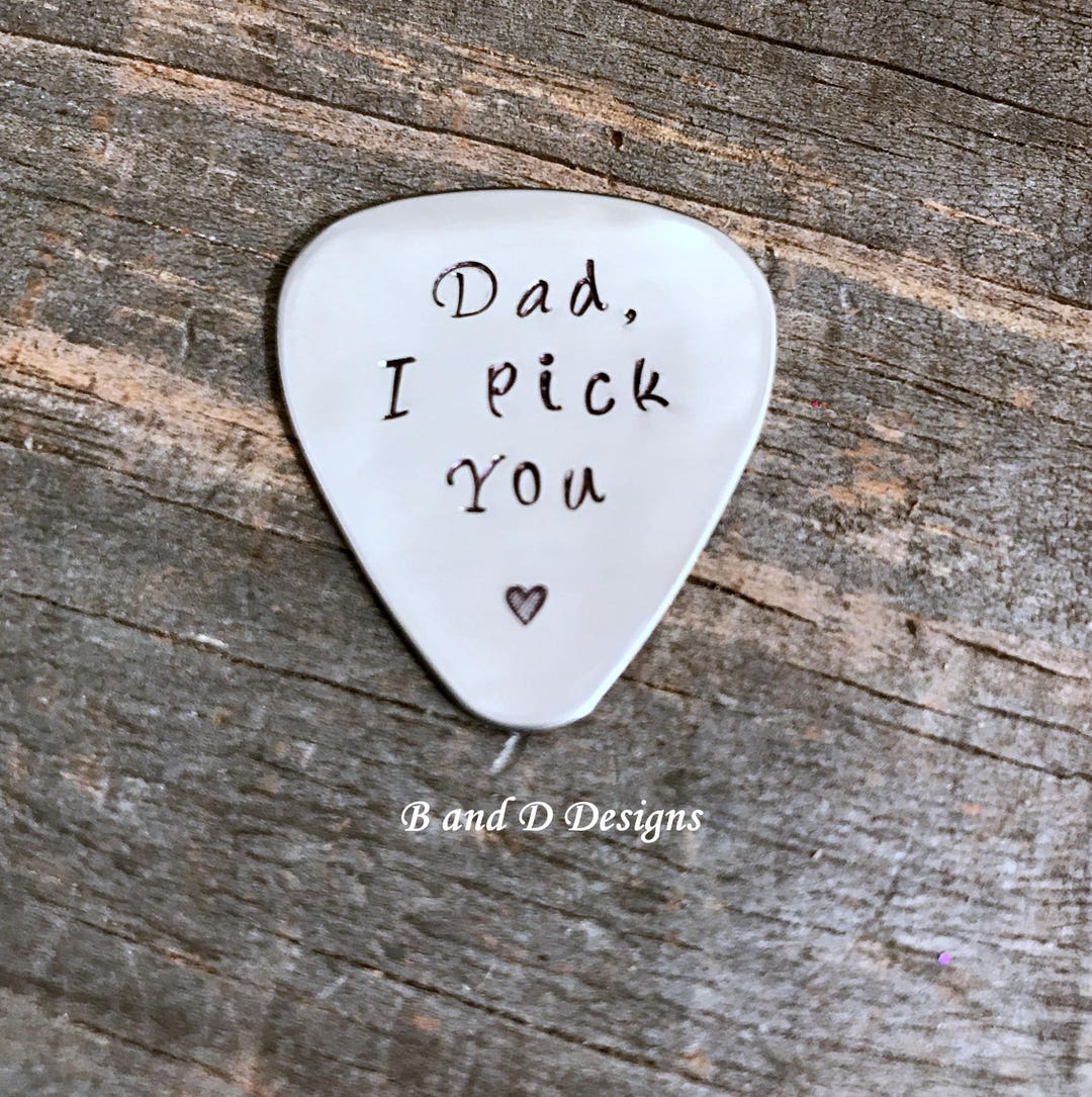 Personalized Guitar Pick Father's Day- Christmas - Father of the Bride ...