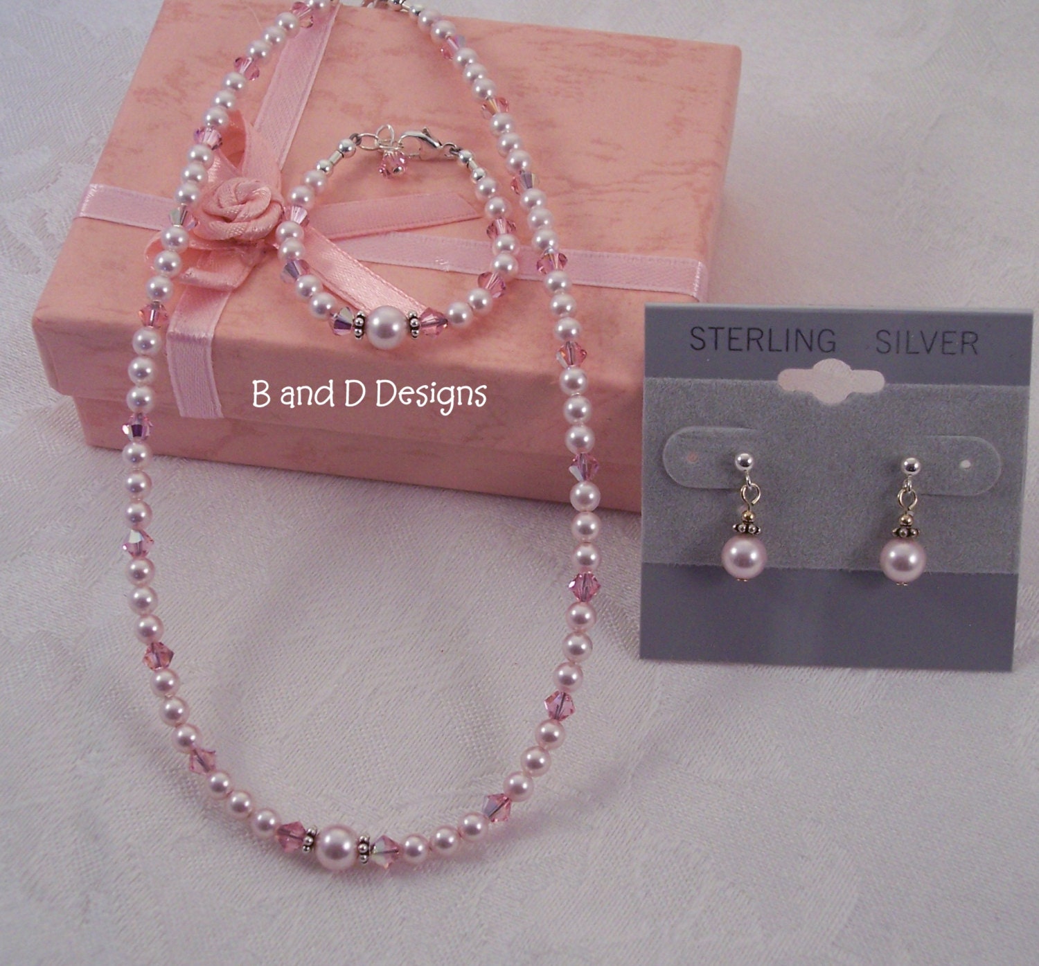 Baby Little Girl Pearl Necklace Made With Swarovski Pearls | Etsy