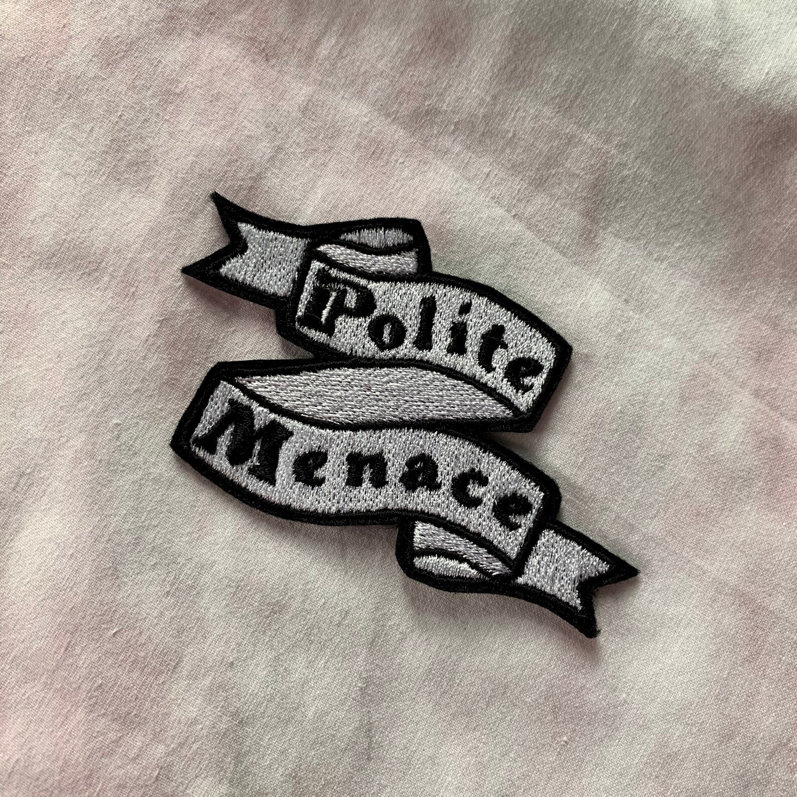Polite Menace Iron on Patch | Our Flag Means Death - Etsy