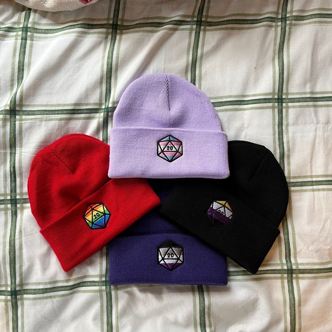 Pride D20 Beanie Multiple Flags Available Pride Collection - Etsy