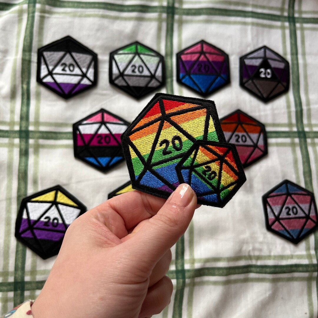 Pride D20 Patch | Iron On! | Multiple Flags and Sizes Available ...