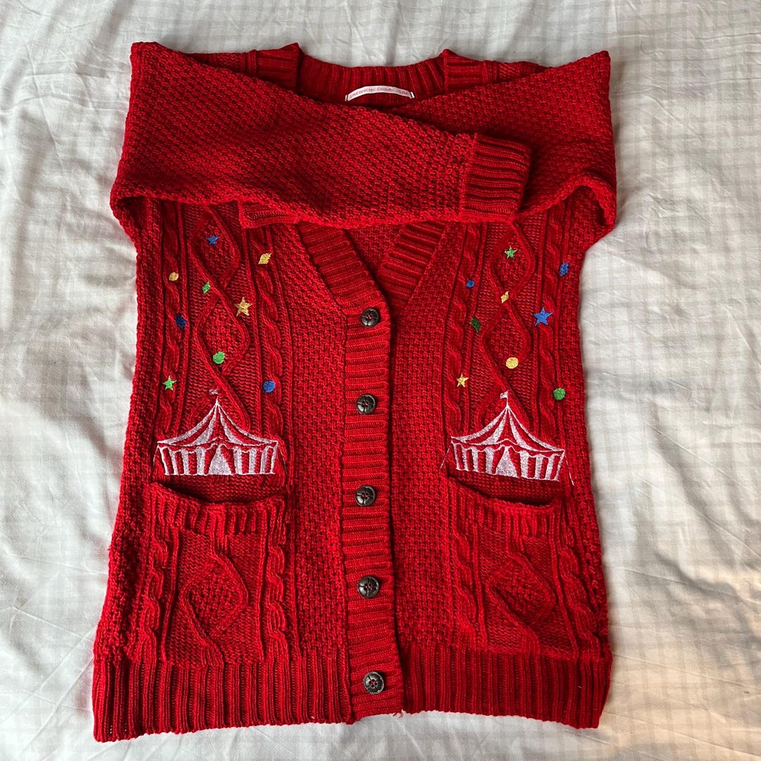 Circus Cardigan | Clowncore Collection | Made to Order - Etsy