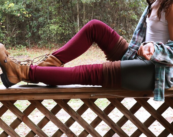 Long Leg Warmers, Thigh High Leg Warmer, Leg Warmer, Ribbed Leg Warmer ...