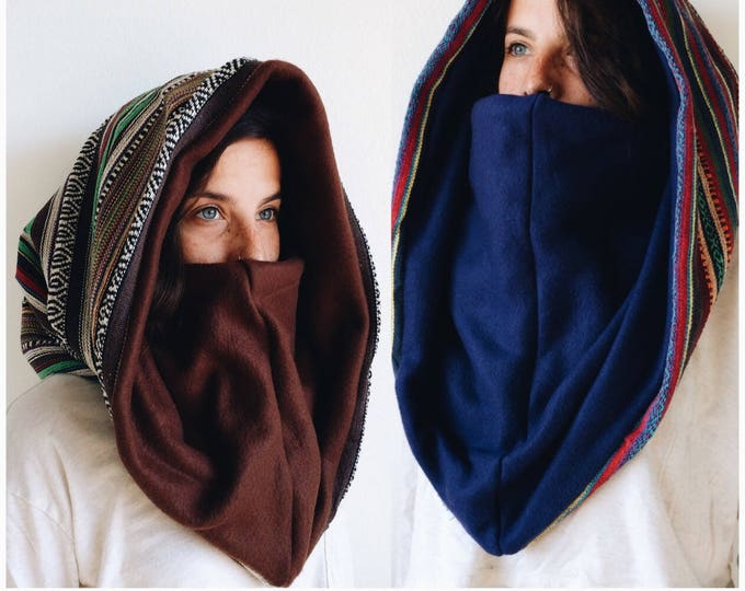 Original Cowl Shrug, Face Mask, Scarf Mask, Cowl Hood, Shrug Scarf ...