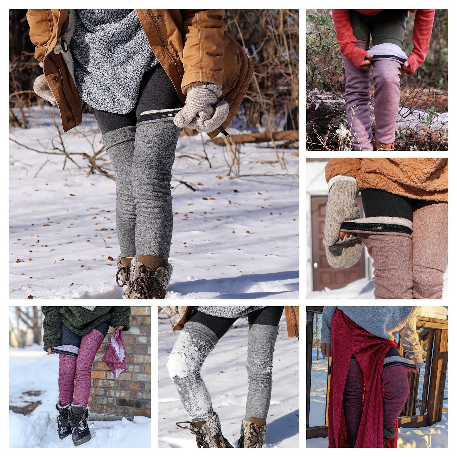 Handmade Sherpa Fleece Thigh High Leg Warmers, USA Made to Warm Legs - Etsy