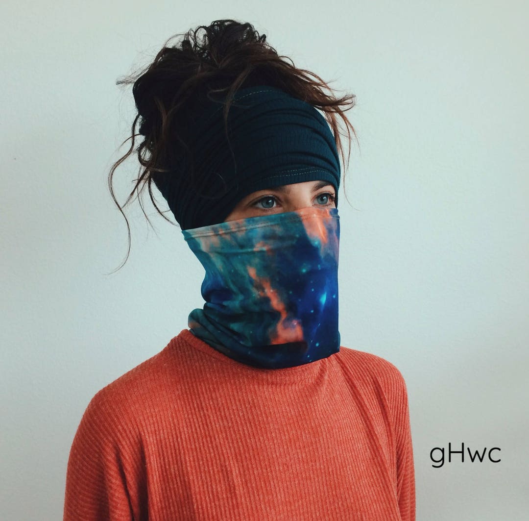 Galaxy Headband Galaxy Mask Dread Band Headband Mask Wide - Etsy